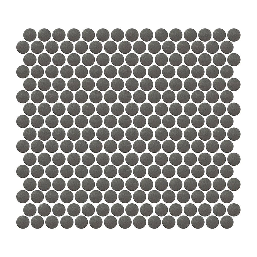 Lead Penny Round Mosaic Tile | tilestate