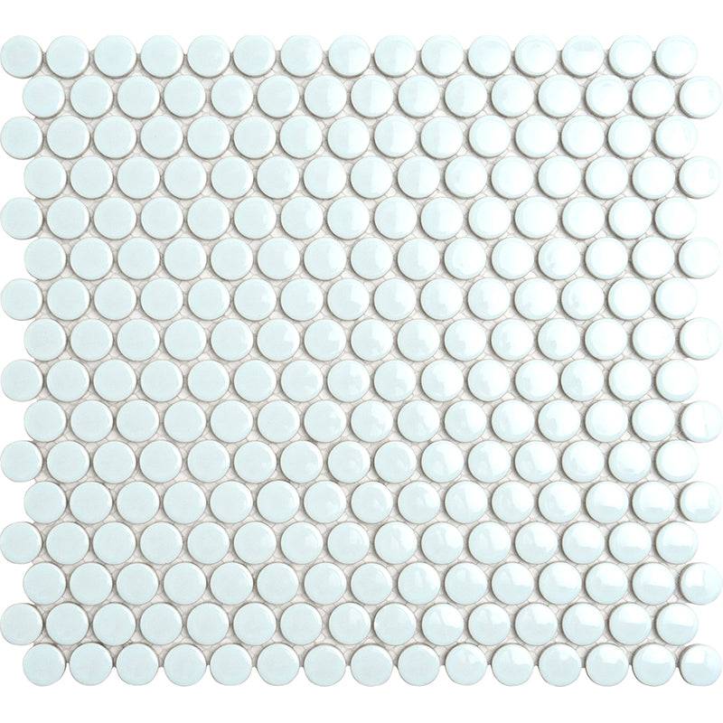 DAYLIGHT STARDUST PENNY ROUND MOSAIC TILE | tilestate