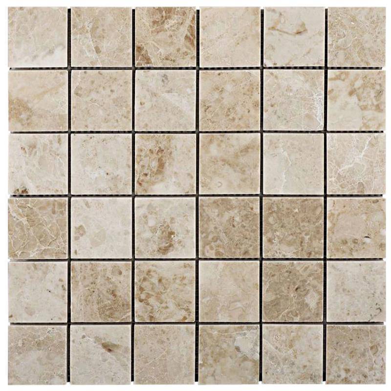 Cappuccino Marble 2x2 Polished Mosaic Tile | TileState