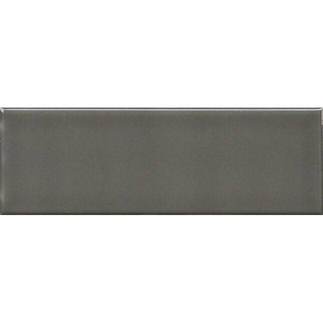 Charcoal Grey 4x12 Glazed Ceramic Wall Tile | tilestate