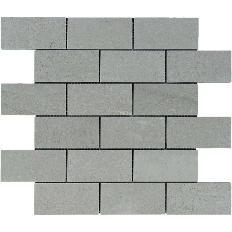 Spanish Grey Marble 2x4 Polished Mosaic Tile | tilestate
