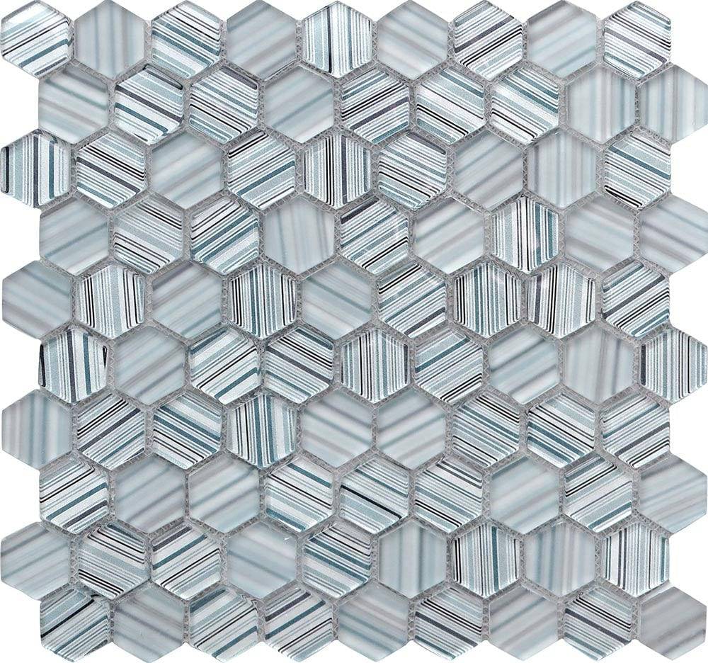 ICELAND ALDA HEx Glass Mosaic Tile | TileState