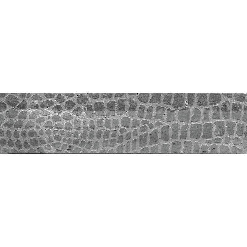 ARTISTIC ETCHED ALLIGATOR SILVER GRAY Limestone Tile | tilestate
