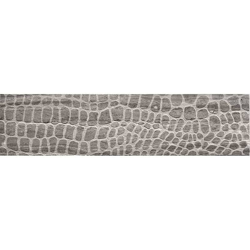 ARTISTIC ETCHED ALLIGATOR WOODEN GRAY Wooden Gray Tile | tilestate