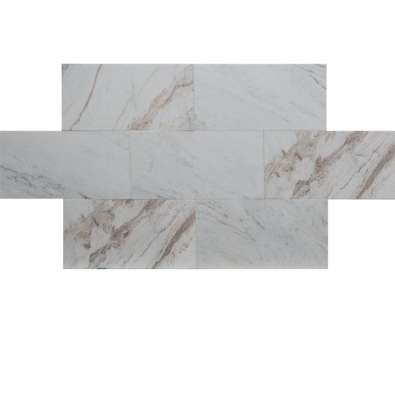 Calacatta Amber Marble 12x24 Polished Tile | TileState